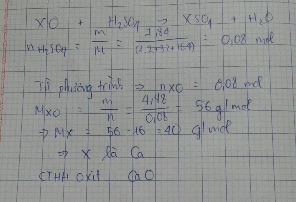 Cho 4,48g một oxit của kim loại hóa trị II tác dụng hết với dd chứa 7 ...