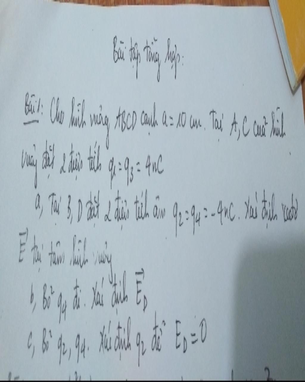 Help me Môn lý 11 tui cần lời giải chi tiết ko cần vẽ hình cug dc 6 14 ...