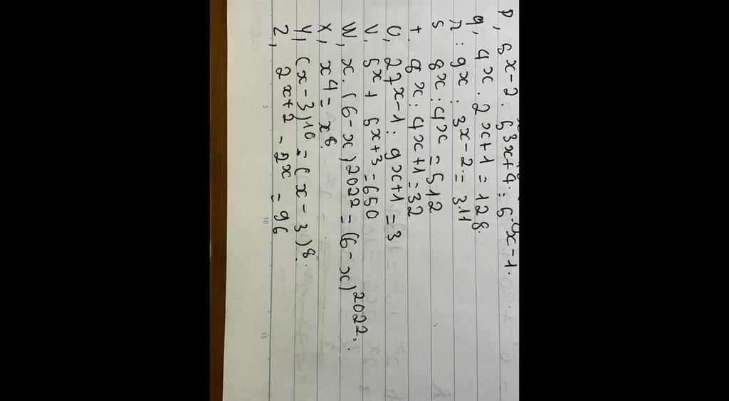 ус-1- S 128. P, sx-2. 53x+4:6 9, 4х. 2 осн до : 3х-2.- 311 8:42 =512 t ...