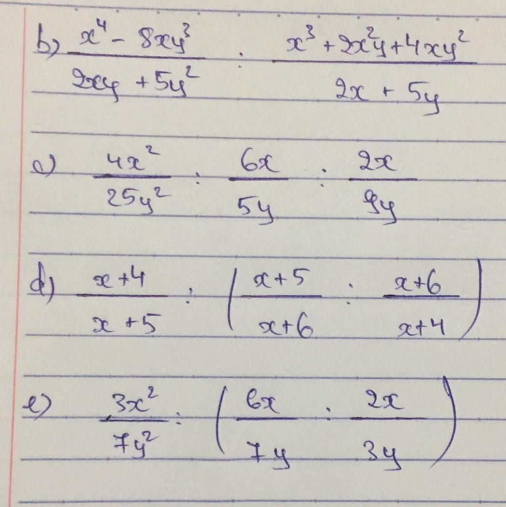 bycy- Sey 2ey + 542 ) 452 2542 d)22+4 X+5 ९) 2 उन्टर 792 2 6 54. x} ++4 ...