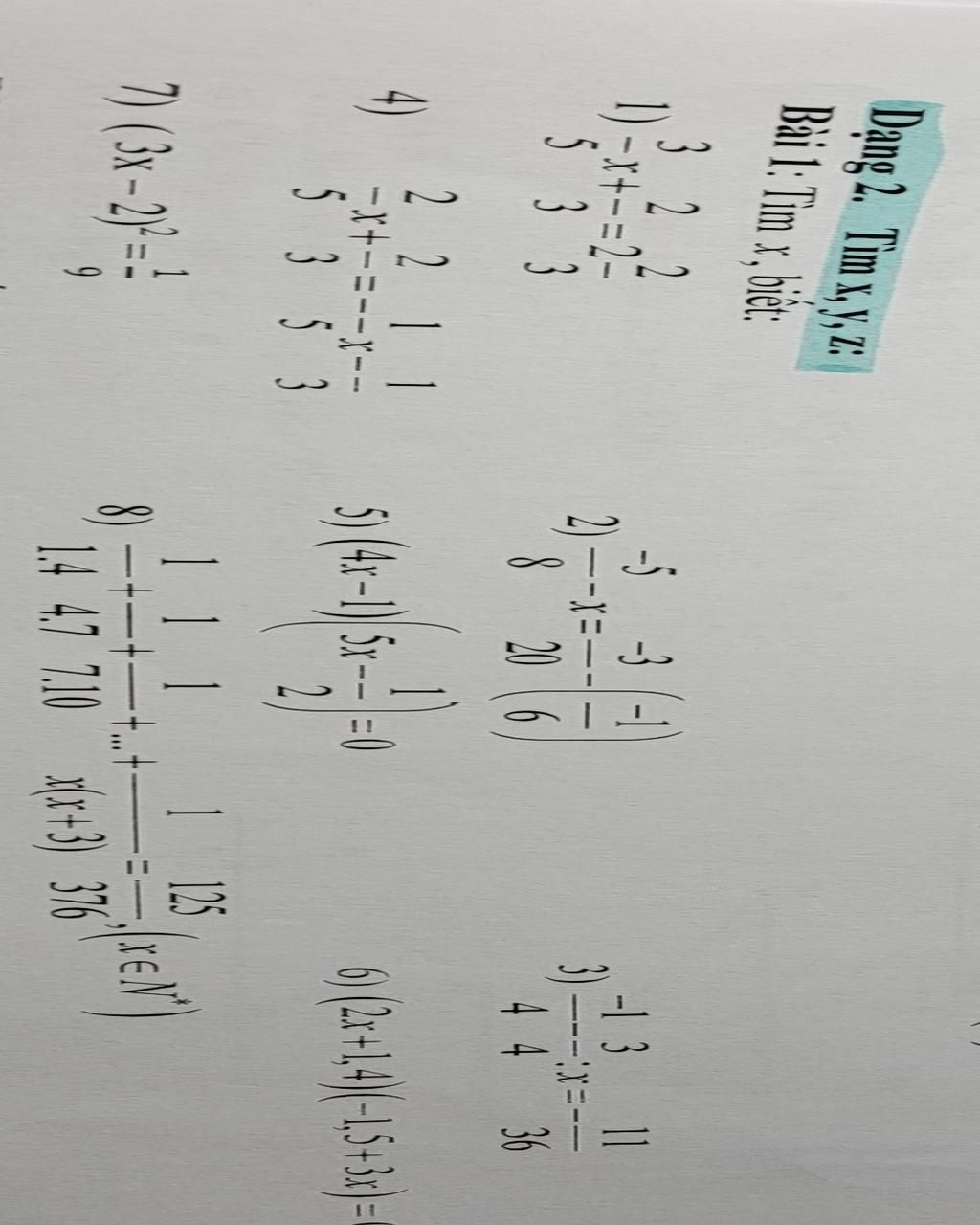 Giúp e vs ak e đg cần gấp(ko cần làm câu 8)E c.ơn ak! Dang 2. Timsy, E ...