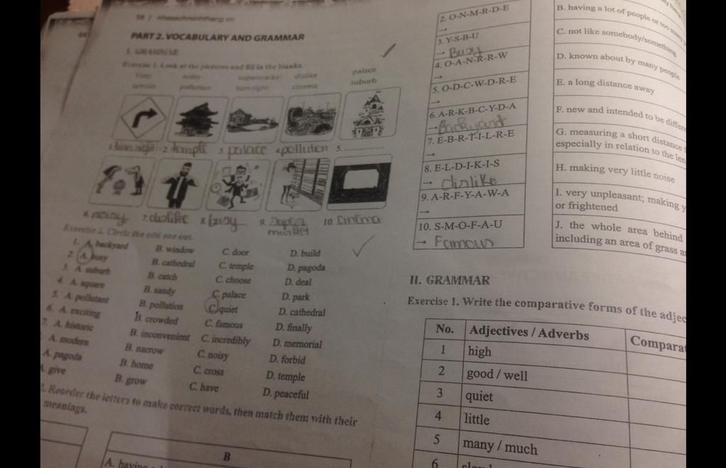 PART 2. VOCABULARY AND GRAMMAR * newsy z dolike stray & A square 5. A ...