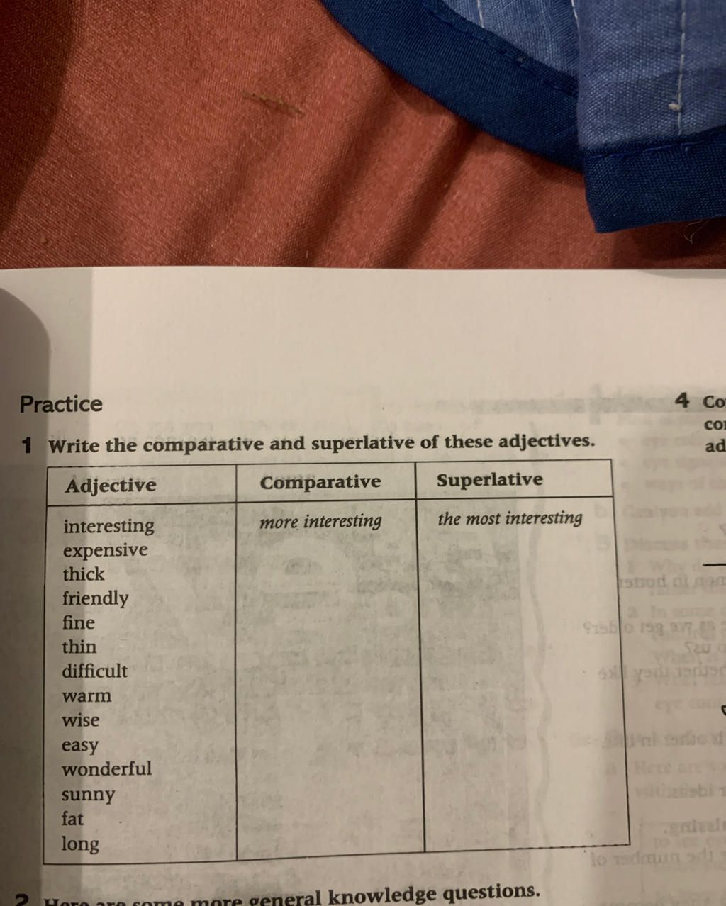 Practice 1 Write the comparative and superlative of these adjectives ...