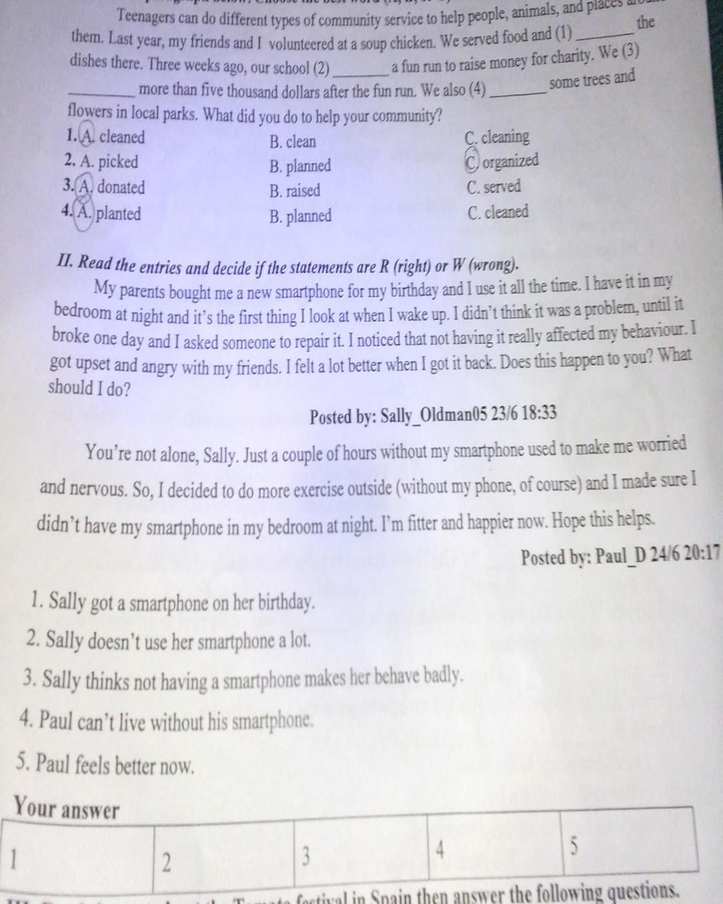 the Teenagers can do different types of community service to help ...
