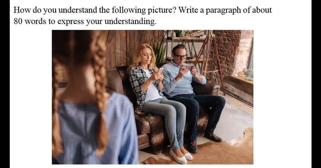 How do you understand the following picture? Write a paragraph of about ...