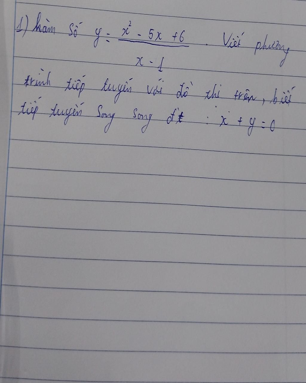 Mọi người làm giúp em với ạ. Em cảm ơn nhiều ạ 4) han si yo y= 2 x Viel ...