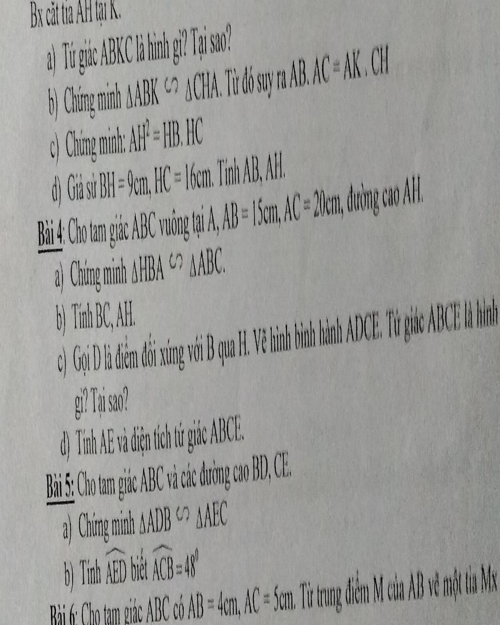 Bx cat tia AH tai K. a) Tr gia: ABKC là hình gì? Tại sao By Ching minh ...