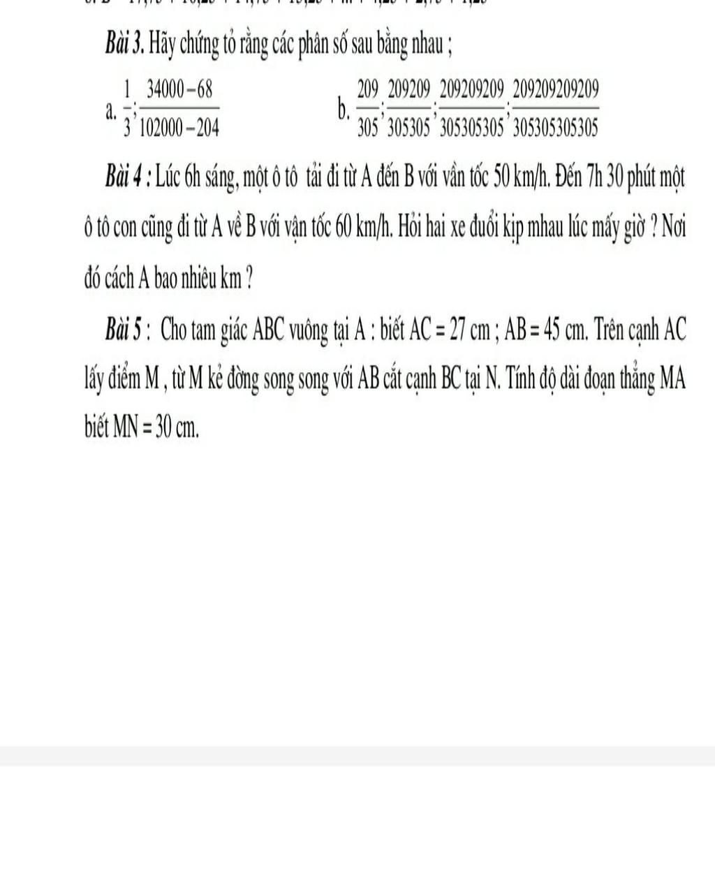 Bài 3. Hãy chứng tỏ rằng các phân số sau bằng nhau ; 1 34000-68 a. 3 ...