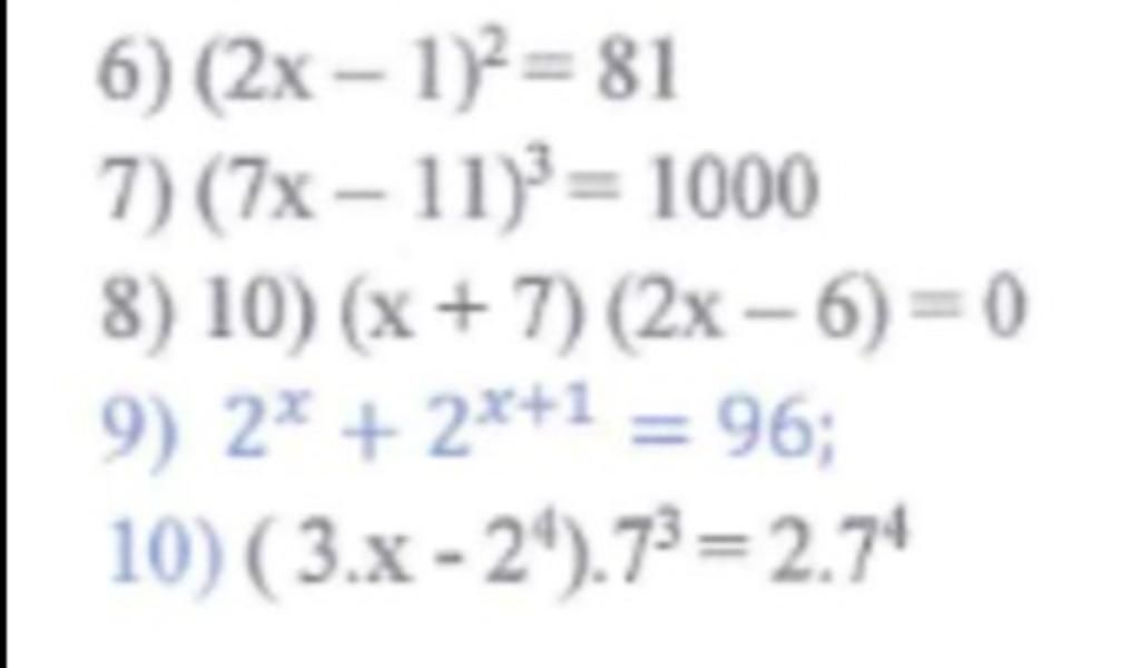 Giupppppppppppppp emmmmmmmmmmmmmm vssssssss 5 cau thuiii6)(2x-1)²=81 7 ...