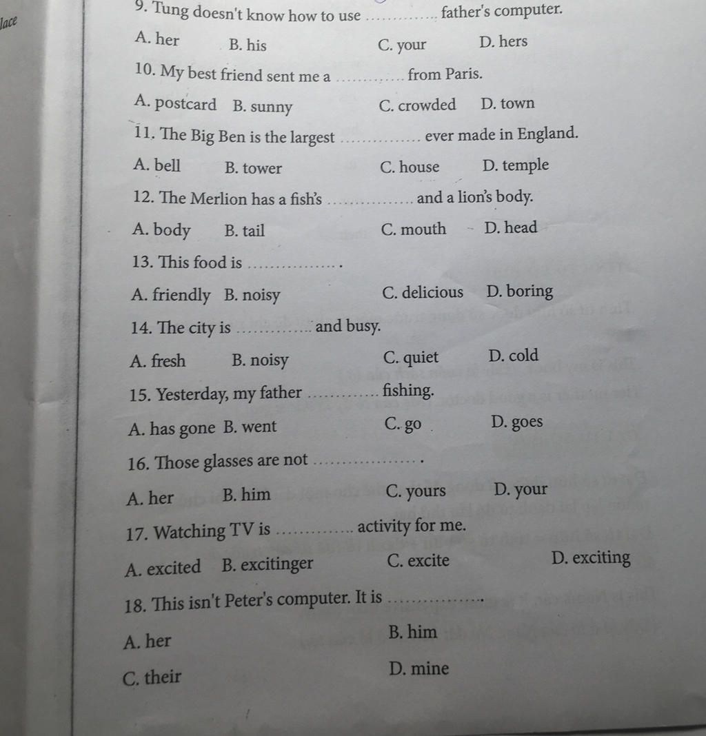 Giúp mik với nhé. Mik đg cần gấp lắm. Ai giúp mik sẽ cho 5 sao. Cảm ơn ...