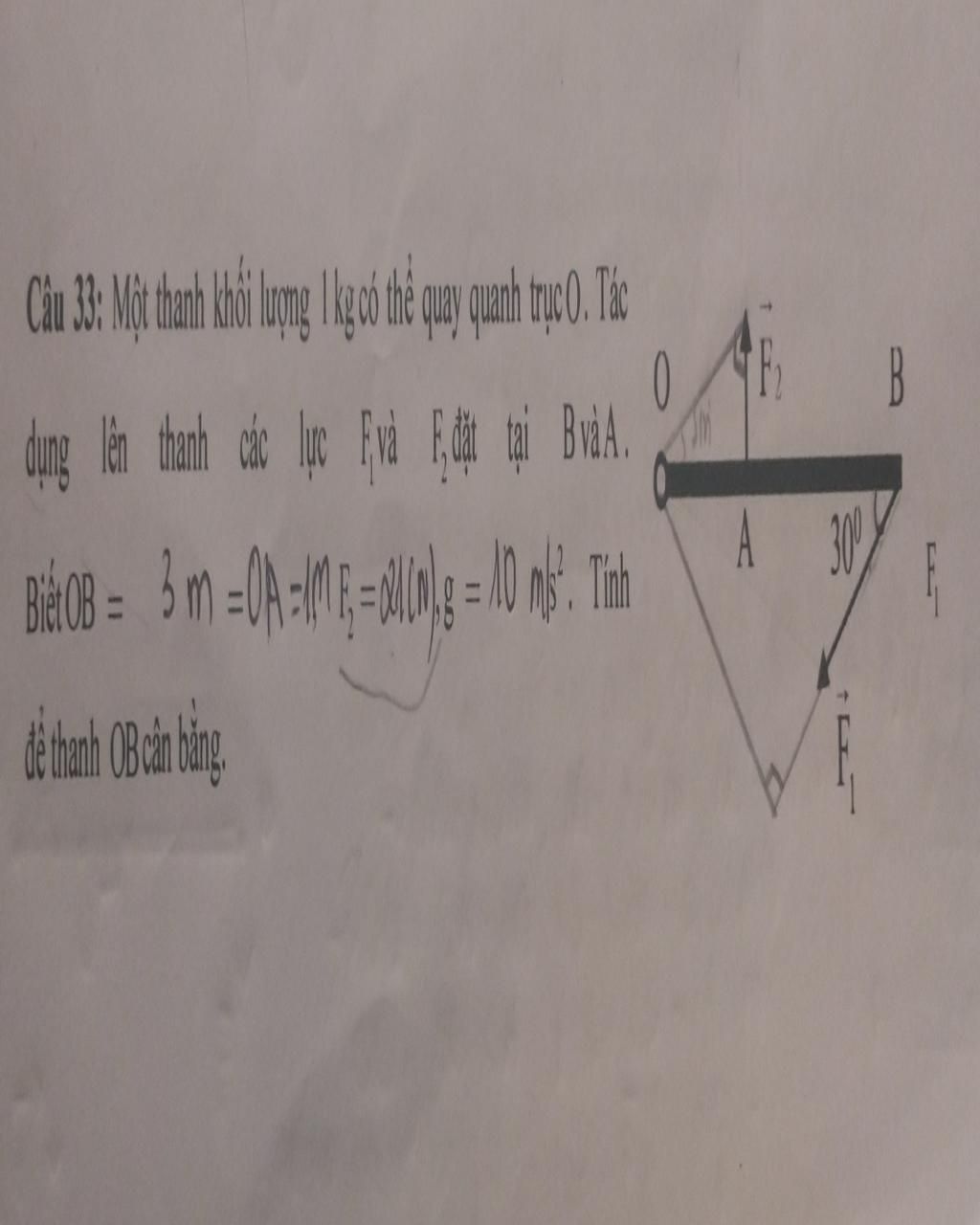 Câu 33. Mà thanh khi lang lại thể quay quanh tạo là dung EFB BvA. B08 ...