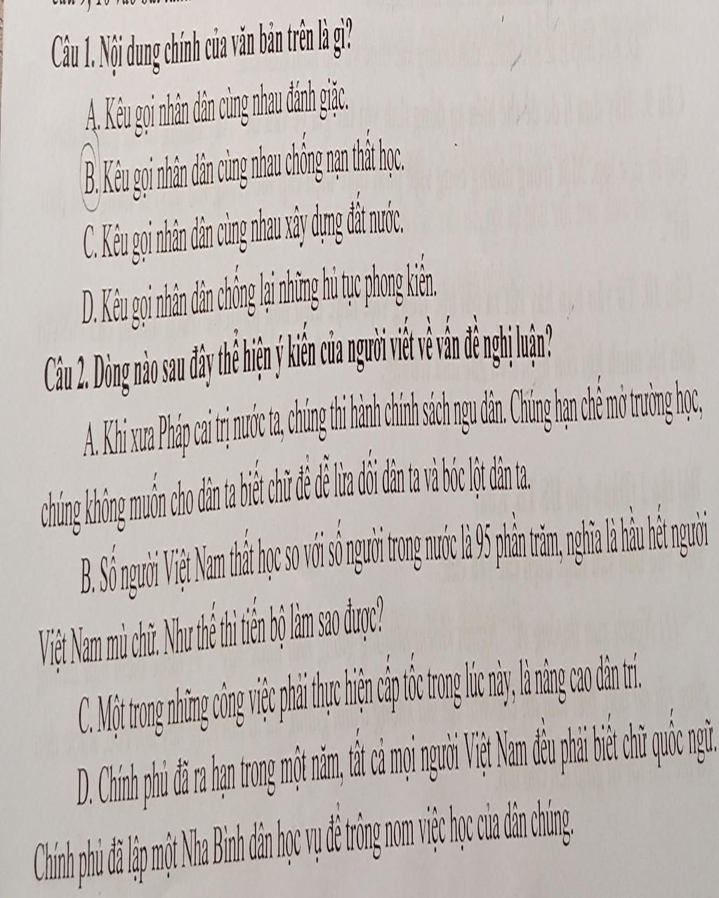 please helppppp me , tui đang cần gấp cho lời giải hay nhất luôn ạ Câu ...