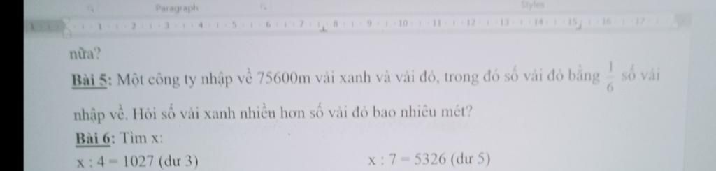 nữa? Paragraph 34 Styles 1516171819 10 11 12 13 14 15 Bài 5: Một công ...