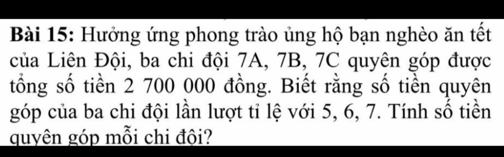 Bài 15: Hưởng ứng phong trào ủng hộ bạn nghèo ăn tết của Liên Đội, ba ...