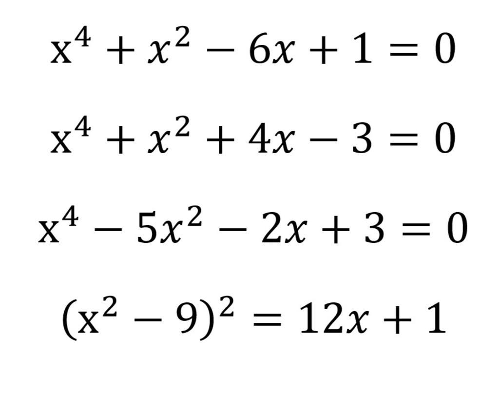 Ai biết về phương pháp Ferrari giải phương trình Bậc 4 (Ferrari's ...